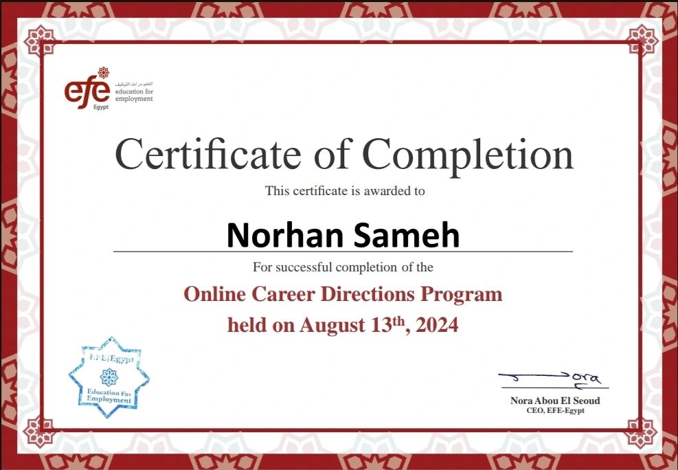 Norhan Sameh on LinkedIn: Expanded my knowledge of Soft Skills and ... Norhan Sameh on LinkedIn: Expanded my knowledge of Soft Skills and ...