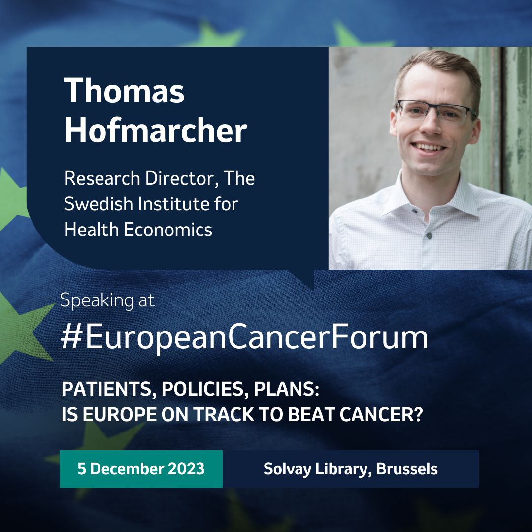 Thomas Hofmarcher on LinkedIn: #europeancancerforum #cancer Thomas Hofmarcher on LinkedIn: #europeancancerforum #cancer