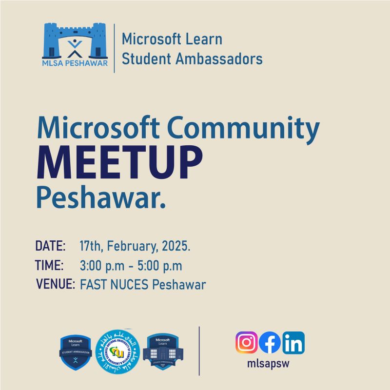 #mlsa #microsoftlearn #studentambassadors #techcommunity #mlsapeshawar ... #mlsa #microsoftlearn #studentambassadors #techcommunity #mlsapeshawar ...