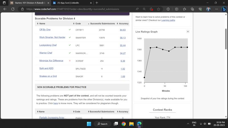 Ajay Soni on LinkedIn: #connections #codechef #codingchallenge #contest ... Ajay Soni on LinkedIn: #connections #codechef #codingchallenge #contest ...
