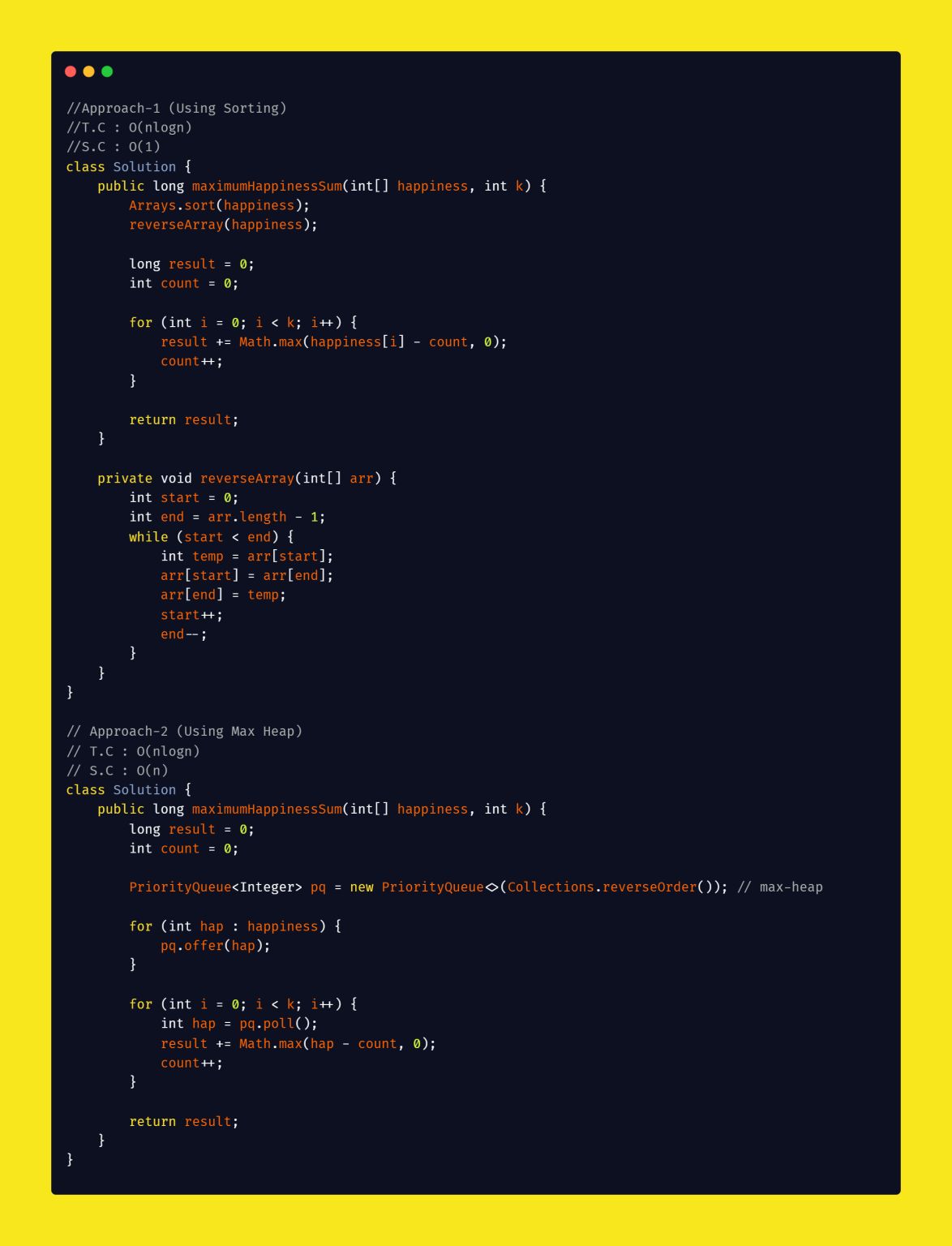 Akshar Bhesaniya on LinkedIn: #leetcode #java #sorting #priorityqueue Akshar Bhesaniya on LinkedIn: #leetcode #java #sorting #priorityqueue