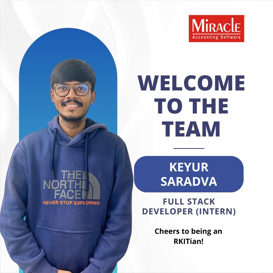 🌟 Excited to Join RKIT Software Pvt. | Keyur Saradva 🌟 Excited to Join RKIT Software Pvt. | Keyur Saradva