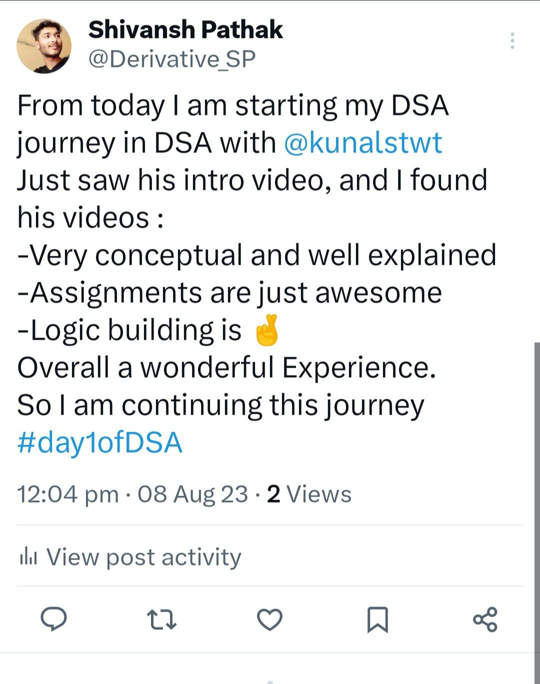 Shivansh Pathak posted on LinkedIn Shivansh Pathak posted on LinkedIn
