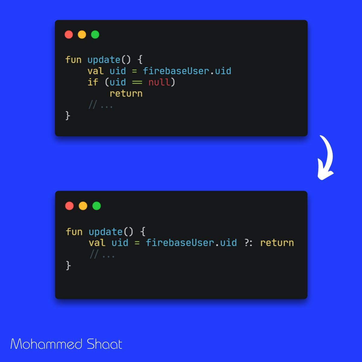 How to check for nullability in Kotlin code | Mohammed Shaat posted on ... How to check for nullability in Kotlin code | Mohammed Shaat posted on ...