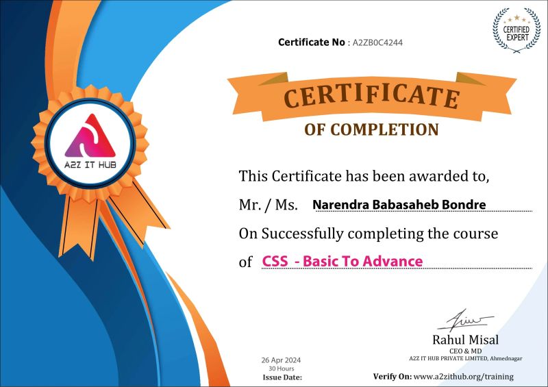 Basic to Advance CSS done #css# | Narendra Bondre Basic to Advance CSS done #css# | Narendra Bondre