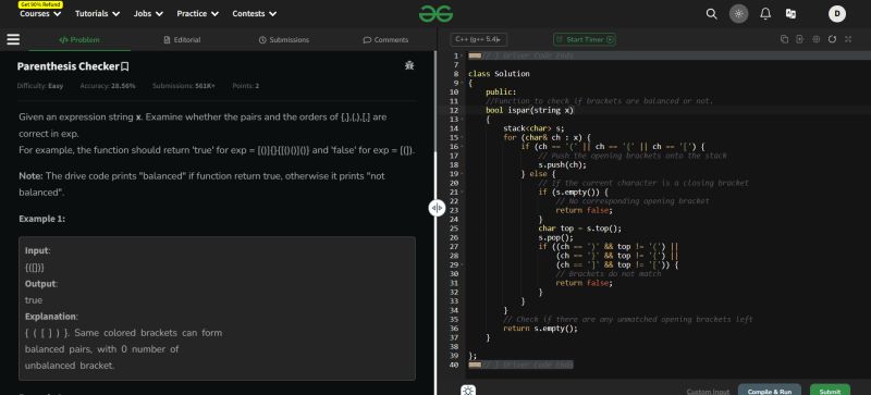 Day 78 of #100DaysOfCode challenge: Checking brackets | Dev Arora ... Day 78 of #100DaysOfCode challenge: Checking brackets | Dev Arora ...