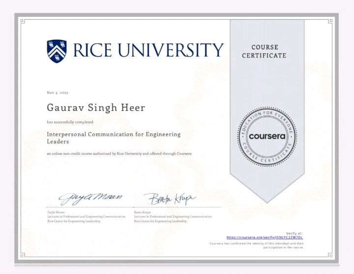 Gaurav Singh Heer on LinkedIn: #coursera #chitkarauniversity Gaurav Singh Heer on LinkedIn: #coursera #chitkarauniversity