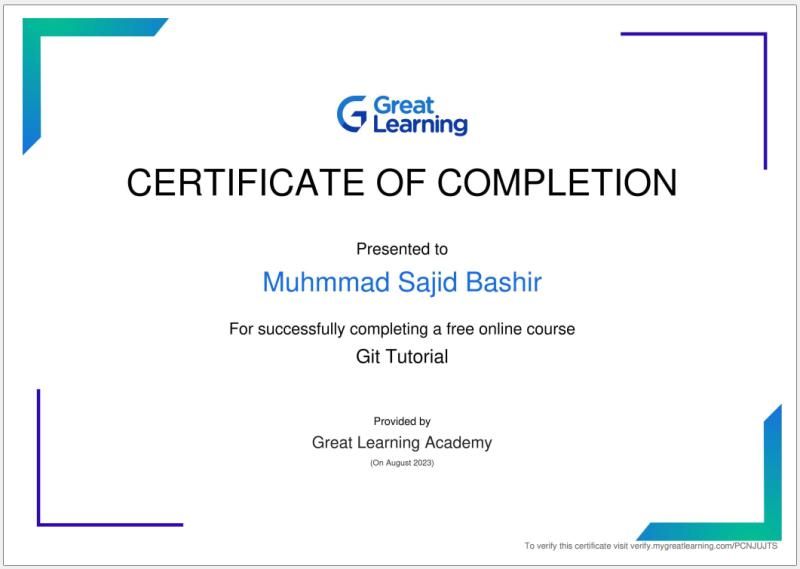 Muhammad Sajid Bashir on LinkedIn: #certificate #qa #greatlearning Muhammad Sajid Bashir on LinkedIn: #certificate #qa #greatlearning