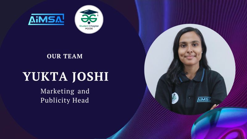 Yukta Joshi on LinkedIn: #aimsa #gfg #leadership #marketing #gratitude Yukta Joshi on LinkedIn: #aimsa #gfg #leadership #marketing #gratitude