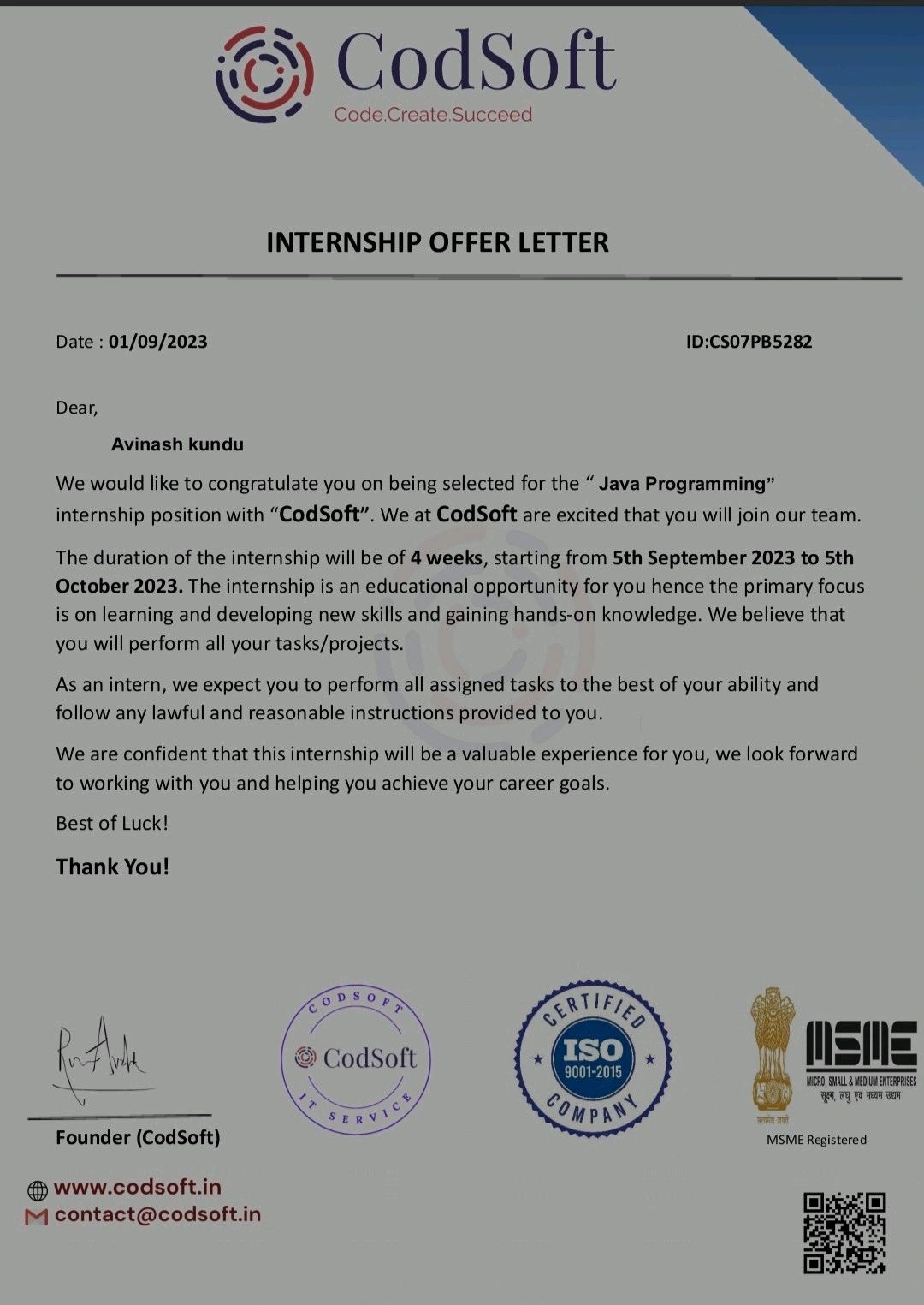 #codesoft #javaprogramming | Avinash Kundu #codesoft #javaprogramming | Avinash Kundu