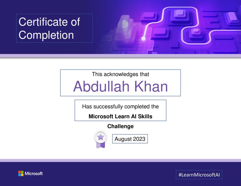Abdullah Khan on LinkedIn: #microsoftazure #azure #machinelearning # ... Abdullah Khan on LinkedIn: #microsoftazure #azure #machinelearning # ...