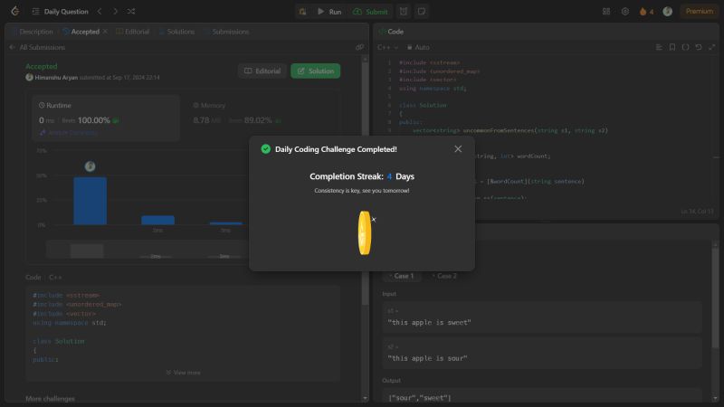 Himanshu Aryan (Anshul Pratap Singh) on LinkedIn: #dailycodingchallenge ... Himanshu Aryan (Anshul Pratap Singh) on LinkedIn: #dailycodingchallenge ...