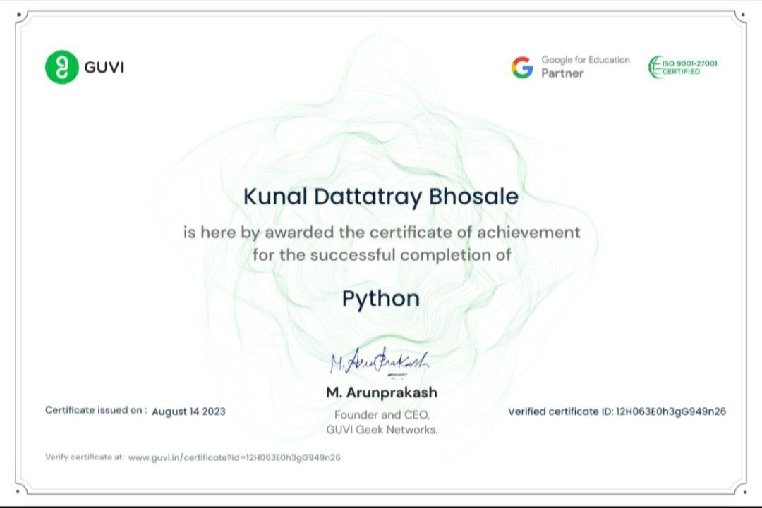Kunal Bhosale on LinkedIn: #python #pythonprogramming #pythondeveloper ... Kunal Bhosale on LinkedIn: #python #pythonprogramming #pythondeveloper ...