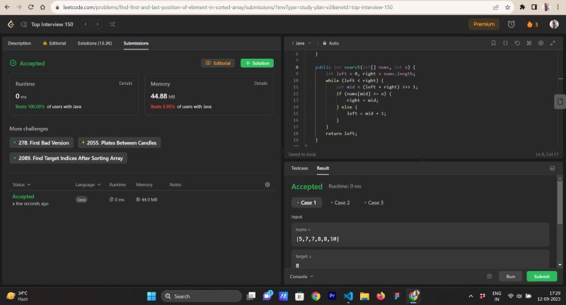 LeetCode solved LeetCode solved