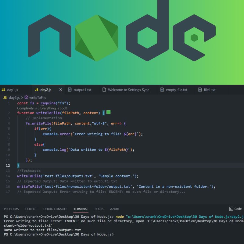 NITYA MAHESHWARI on LinkedIn: #nodejs #codingchallenge #progress ... NITYA MAHESHWARI on LinkedIn: #nodejs #codingchallenge #progress ...