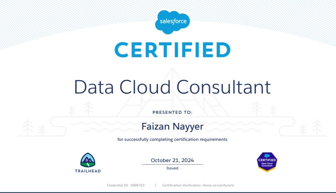 Faizan Nayyer on LinkedIn: #salesforce #datacloud #innovation # ... Faizan Nayyer on LinkedIn: #salesforce #datacloud #innovation # ...