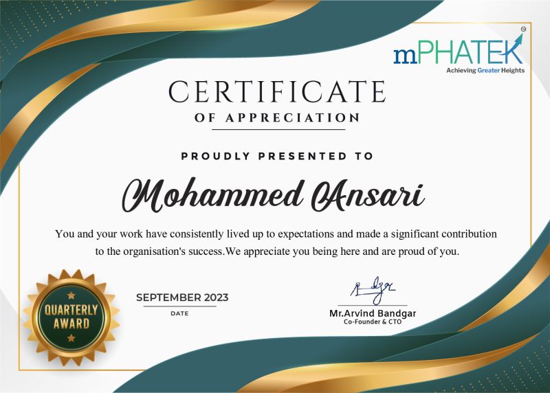 Mohammed Shadab Ansari on LinkedIn: #gratitude #recognition #teamwork # ... Mohammed Shadab Ansari on LinkedIn: #gratitude #recognition #teamwork # ...