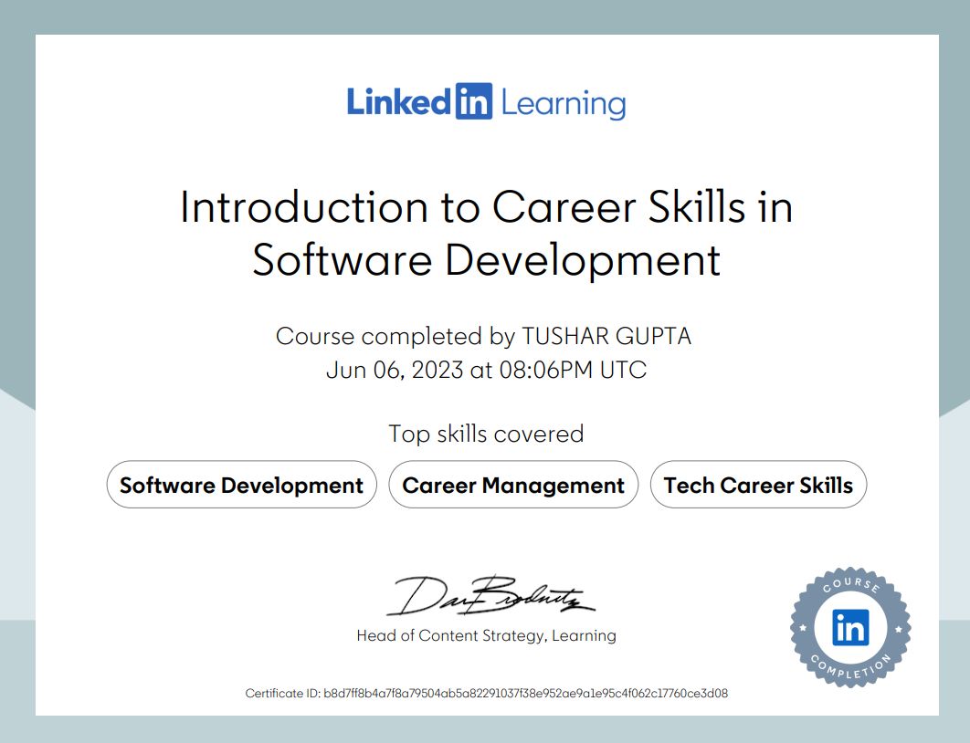 #career #softwaredevelopment #share #linkedin | TUSHAR GUPTA #career #softwaredevelopment #share #linkedin | TUSHAR GUPTA
