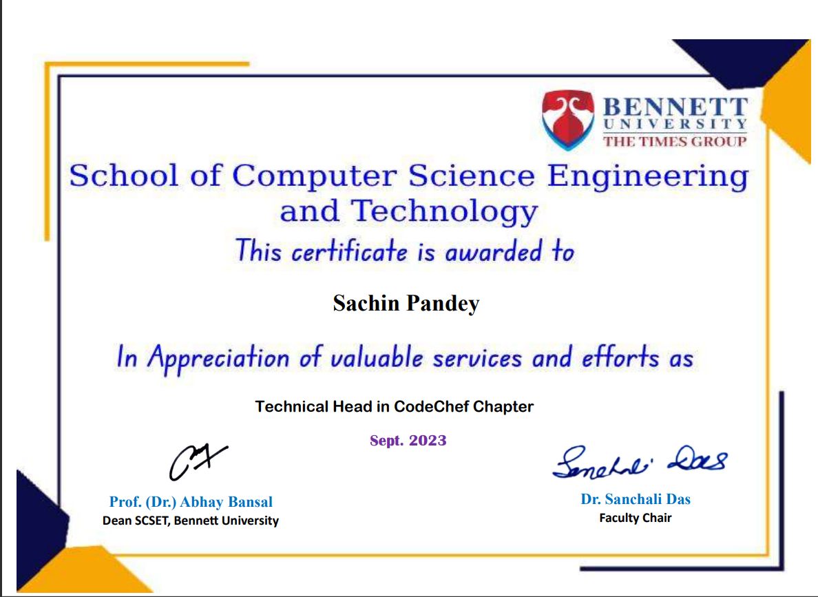 Sachin Pandey on LinkedIn: #techhead #codechef #leadership #technology ... Sachin Pandey on LinkedIn: #techhead #codechef #leadership #technology ...