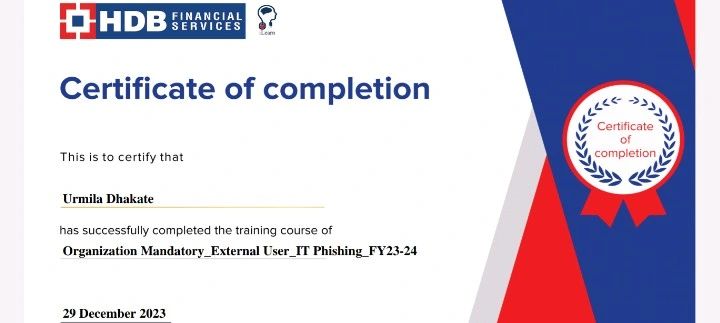 Urmila Dhakate on LinkedIn: I am happy to share this. The IT course ... Urmila Dhakate on LinkedIn: I am happy to share this. The IT course ...