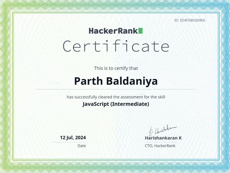 Parth Baldaniya on LinkedIn: #javascript #programming #coding # ... Parth Baldaniya on LinkedIn: #javascript #programming #coding # ...