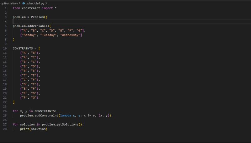 Muskan Tariq on LinkedIn: The python-constraint library simplifies ... Muskan Tariq on LinkedIn: The python-constraint library simplifies ...