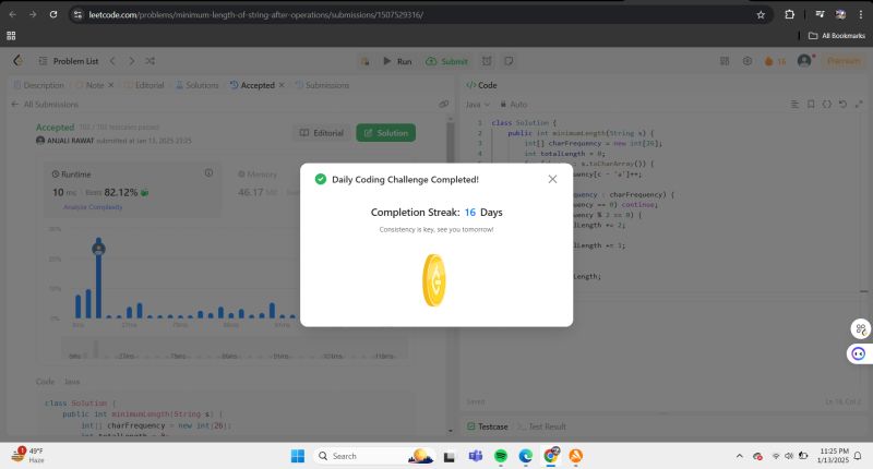 #java #dsa #leetcode #challenge #keepgoing | ANJALI RAWAT #java #dsa #leetcode #challenge #keepgoing | ANJALI RAWAT