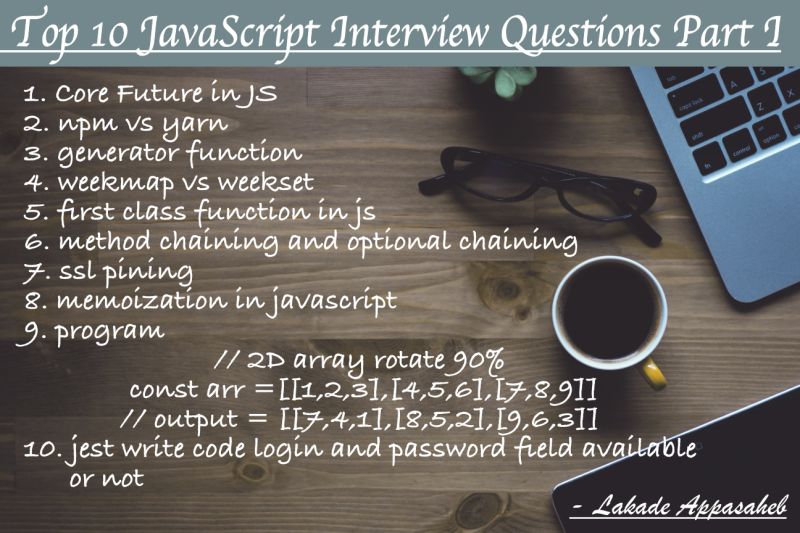 Appasaheb Lakade on LinkedIn: #javascirpt #interview Appasaheb Lakade on LinkedIn: #javascirpt #interview