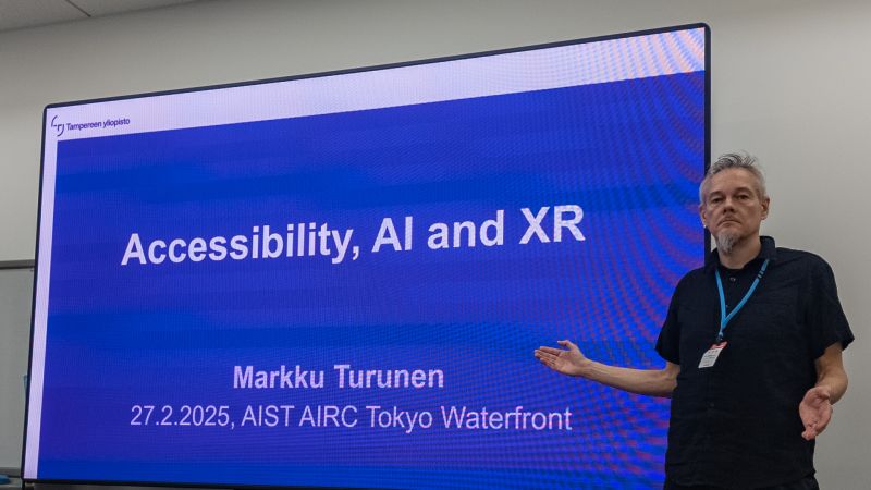 Accessibility, AI and XR / AIST Tokyo Waterfront I gave a guest lecture ... Accessibility, AI and XR / AIST Tokyo Waterfront I gave a guest lecture ...