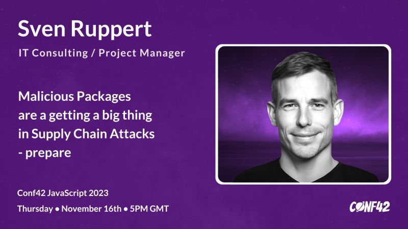 Conf42: JavaScript and Malicious Packages | Conf42 - Awesome Tech ... Conf42: JavaScript and Malicious Packages | Conf42 - Awesome Tech ...