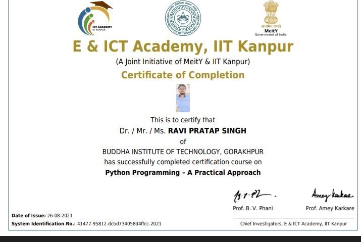 Ravi Pratap Singh on LinkedIn: I am thrilled to share that I had got ... Ravi Pratap Singh on LinkedIn: I am thrilled to share that I had got ...