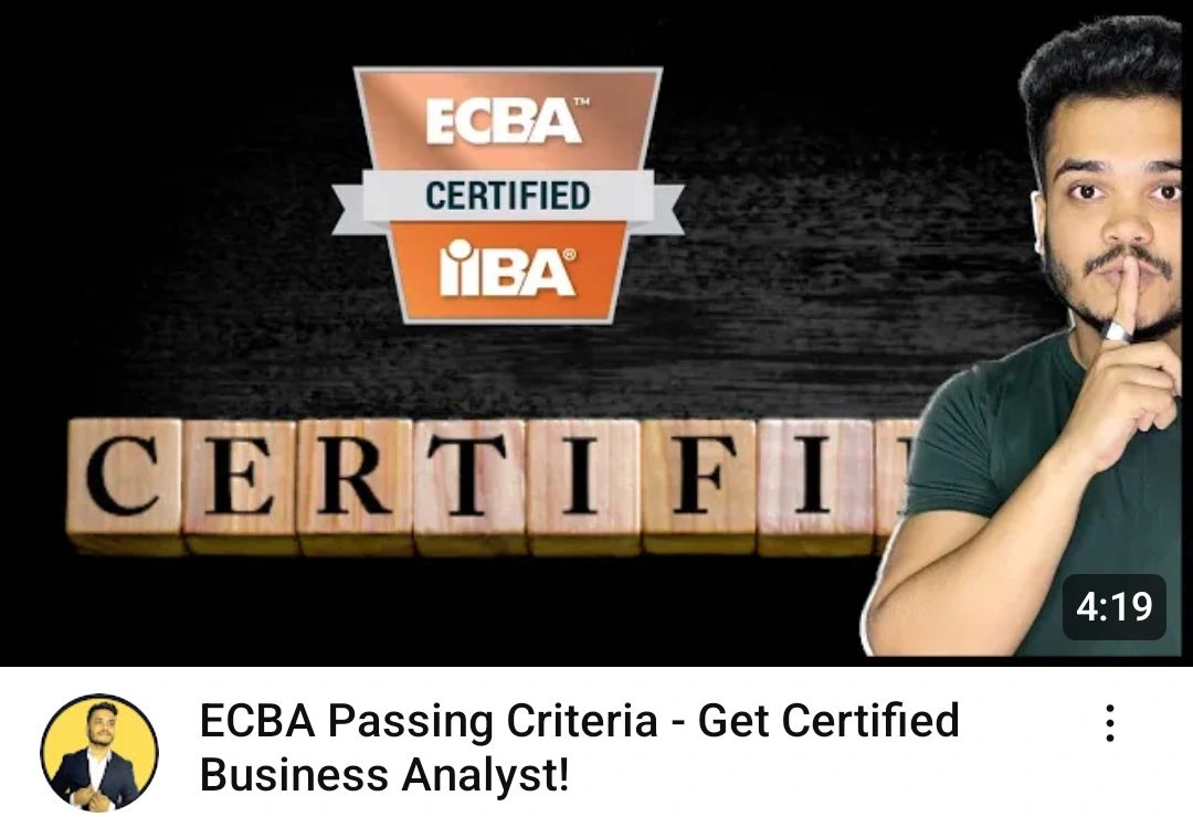 Aashutosh Darekar on LinkedIn: #ecba #certification #businessanalysis Aashutosh Darekar on LinkedIn: #ecba #certification #businessanalysis