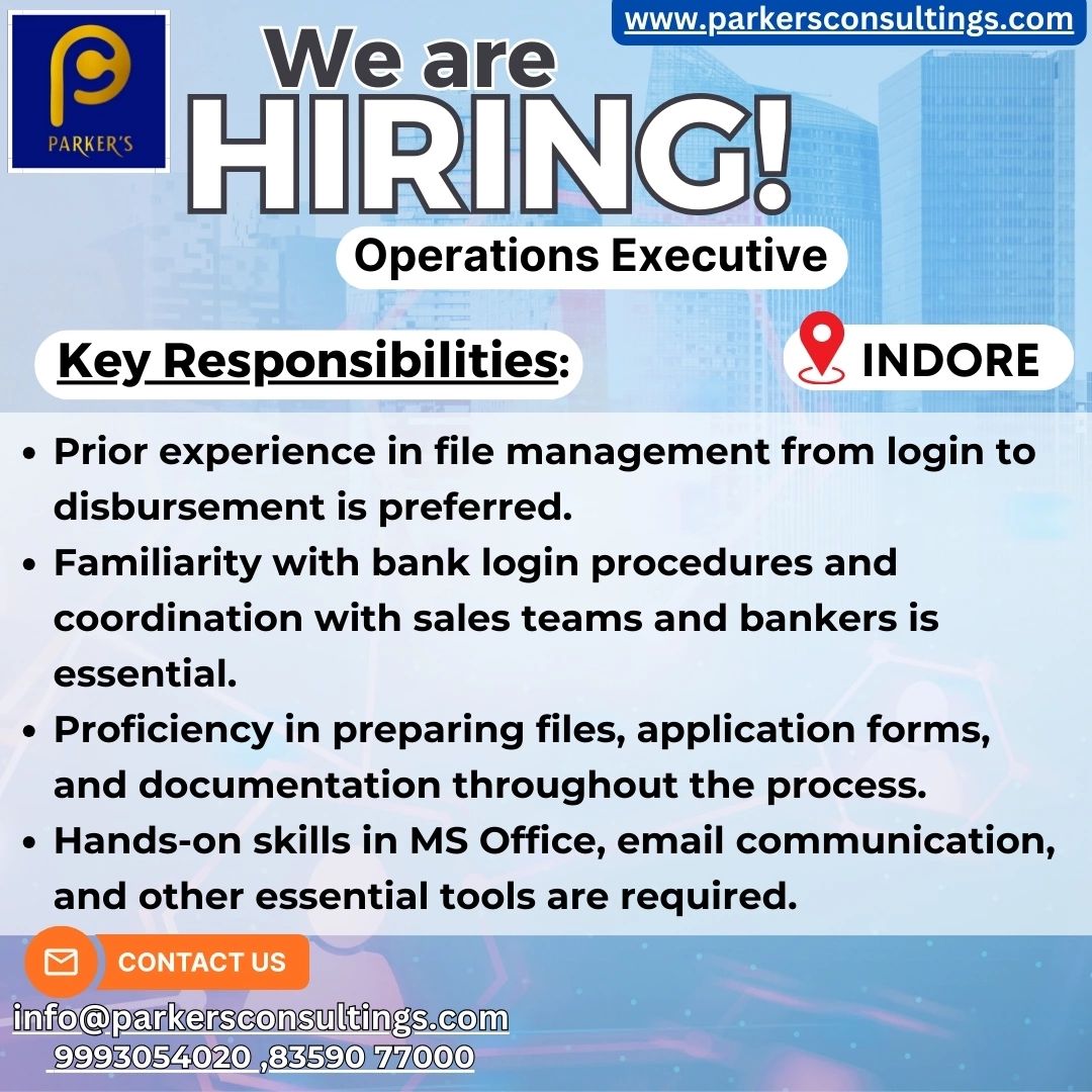 Anshul M. on LinkedIn: #hiring #indorehiring #operationexecutive #dsa # ... Anshul M. on LinkedIn: #hiring #indorehiring #operationexecutive #dsa # ...