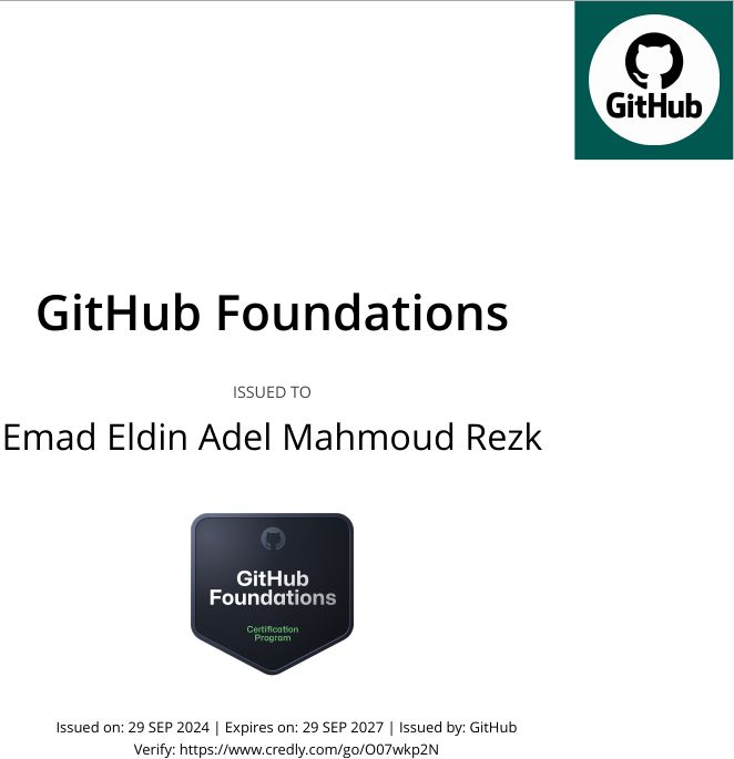 Emad Eldin Adel on LinkedIn: #githubcertified #githubbadge #devops #ci ... Emad Eldin Adel on LinkedIn: #githubcertified #githubbadge #devops #ci ...