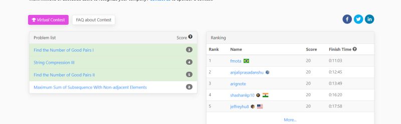 Simran Vedpathak on LinkedIn: Solved 3/4 in todays LeetCode Weekly ... Simran Vedpathak on LinkedIn: Solved 3/4 in todays LeetCode Weekly ...