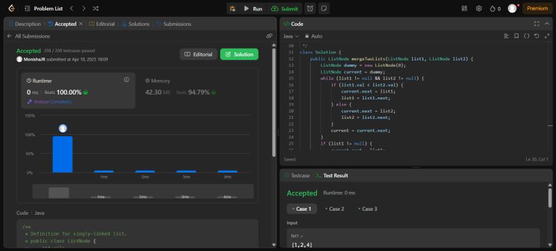 #30daysofcode #leetcode #java #problemsolving #codingstreak #linkedlist ... #30daysofcode #leetcode #java #problemsolving #codingstreak #linkedlist ...