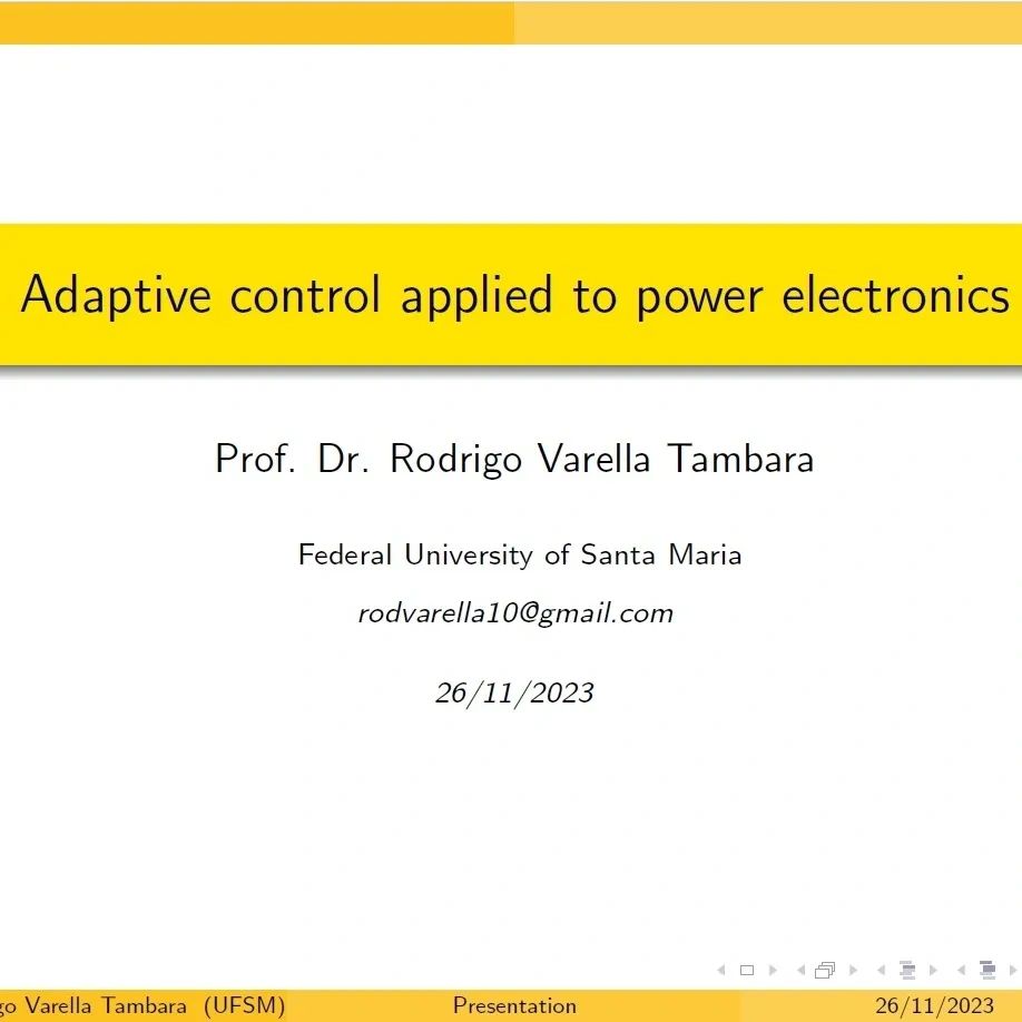Rodrigo Varella Tambara on LinkedIn: Tutorial about Adaptive Control ... Rodrigo Varella Tambara on LinkedIn: Tutorial about Adaptive Control ...