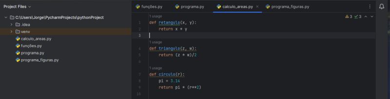 Jorge Prado on LinkedIn: #pycharm #python #code #functions #library Jorge Prado on LinkedIn: #pycharm #python #code #functions #library