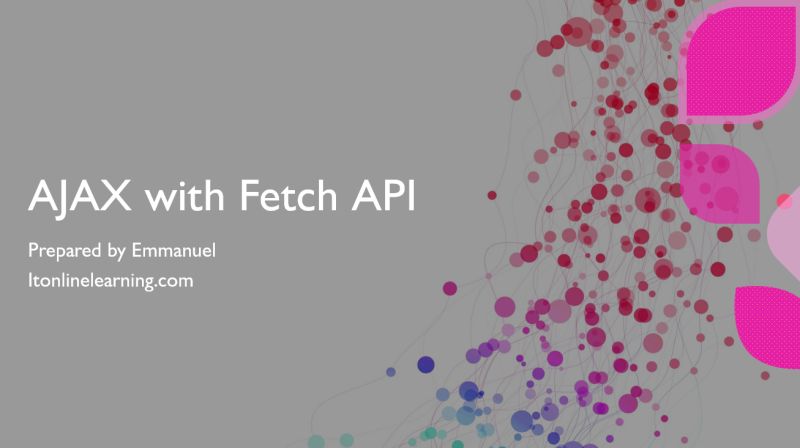 How to use Fetch API for AJAX calls | Emmanuel Msafiri Phiri posted on ... How to use Fetch API for AJAX calls | Emmanuel Msafiri Phiri posted on ...