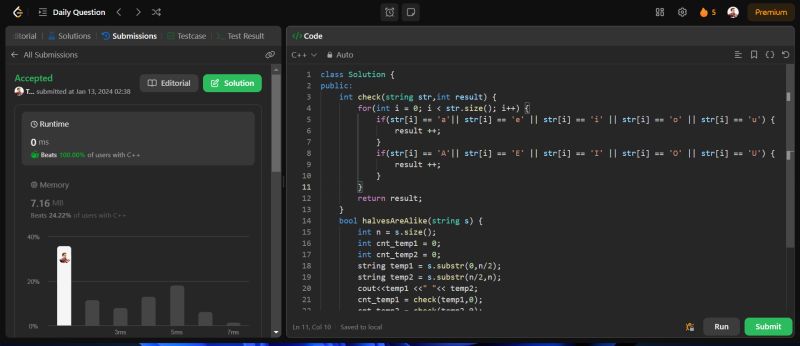 Day 181 of #365daysofcodechallenge: String Halves | Ashish Kumar posted ... Day 181 of #365daysofcodechallenge: String Halves | Ashish Kumar posted ...