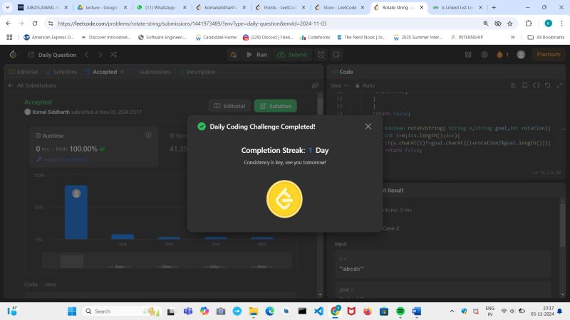 Komal Siddharth on LinkedIn: #day41 #100daysofdsa #dsa #codingjourney # ... Komal Siddharth on LinkedIn: #day41 #100daysofdsa #dsa #codingjourney # ...
