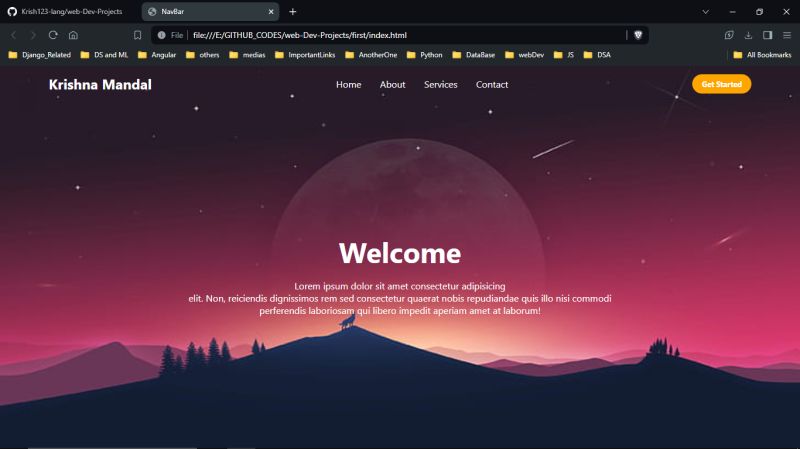 Krishna Kumar Mandal on LinkedIn: #webdevelopment #hire #navbar #website Krishna Kumar Mandal on LinkedIn: #webdevelopment #hire #navbar #website