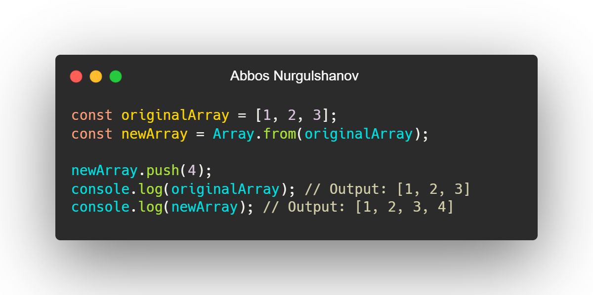 Abbos Nurgulshanov on LinkedIn: #javascript #js #typescript #development Abbos Nurgulshanov on LinkedIn: #javascript #js #typescript #development