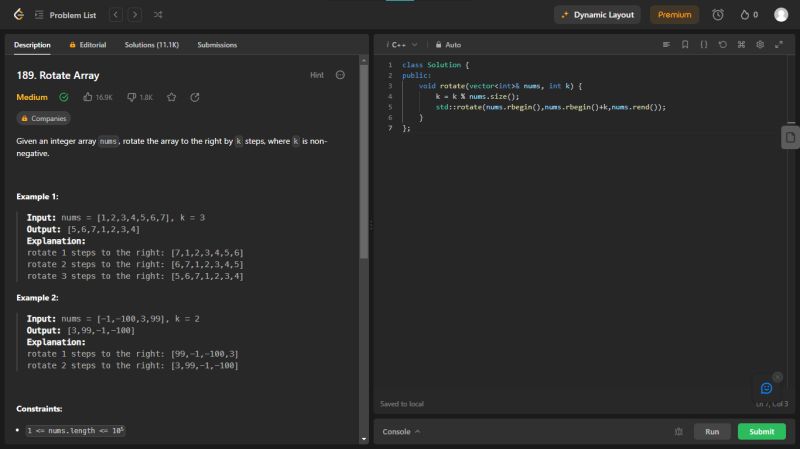 Day 6 of #100daysofcodechallenge: 'Rotate Array' | Utsav Jha posted on ... Day 6 of #100daysofcodechallenge: 'Rotate Array' | Utsav Jha posted on ...