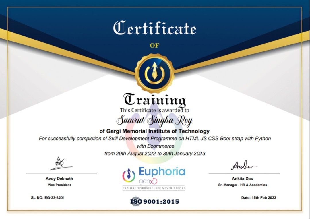 Samrat Singha Roy on LinkedIn: #html #css #python #share #development # ... Samrat Singha Roy on LinkedIn: #html #css #python #share #development # ...