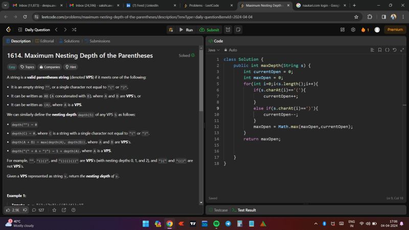 sakshi awadhiya on LinkedIn: #leetcode sakshi awadhiya on LinkedIn: #leetcode