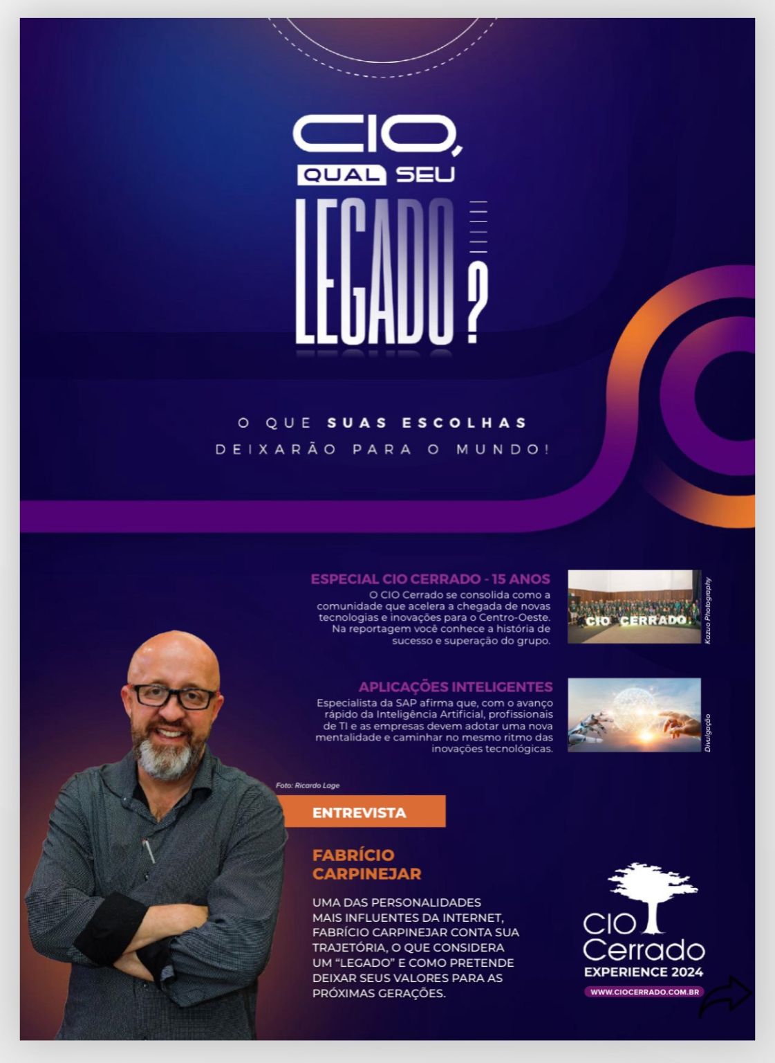 CIO Cerrado no LinkedIn: Acesse a revista do CIO Cerrado 2024 Tacio ... CIO Cerrado no LinkedIn: Acesse a revista do CIO Cerrado 2024 Tacio ...