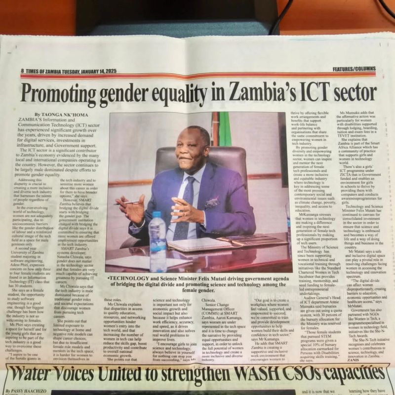 SMART Zambia - E-Goverment Division on LinkedIn: #genderequality #ict # ... SMART Zambia - E-Goverment Division on LinkedIn: #genderequality #ict # ...