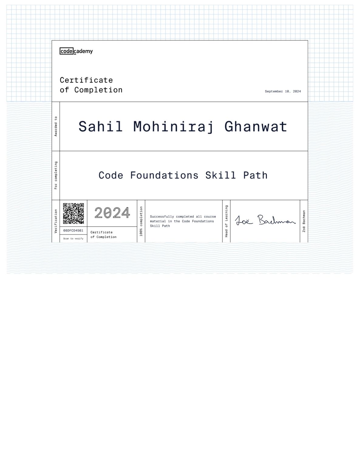 Sahil Ghanwat on LinkedIn: #codecademy #generation #learning #codingjourney Sahil Ghanwat on LinkedIn: #codecademy #generation #learning #codingjourney