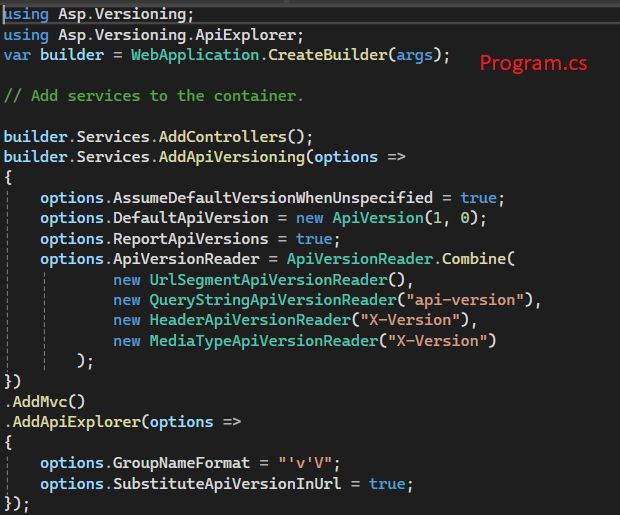 π Implementing API Versioning in .NET 6 Web API π Hereβs a quick guide ... π Implementing API Versioning in .NET 6 Web API π Hereβs a quick guide ...